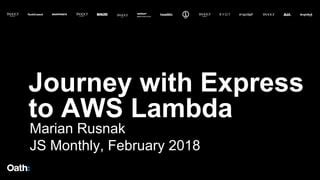Express Apps On AWS Lambda PDF Cloud Computing Internet
