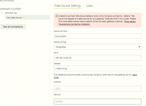 Cannot Connect On Premise Gateway With Postgres On PowerBI Stack Overflow