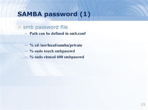 Exercise 7 Samba Ppt Download