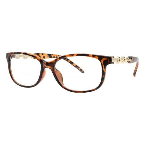 Womens Bifocal Reading Glasses Magnified Reader Clear Lens Tortoise 2