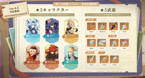 【原神】ver45追加ガチャ「収録祈願」のススメ → ゲンブログ