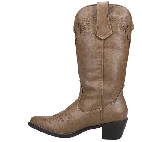 Roper Womens Brooklyn Round Toe Dress Boots Mid Calf Low Heel 1 2