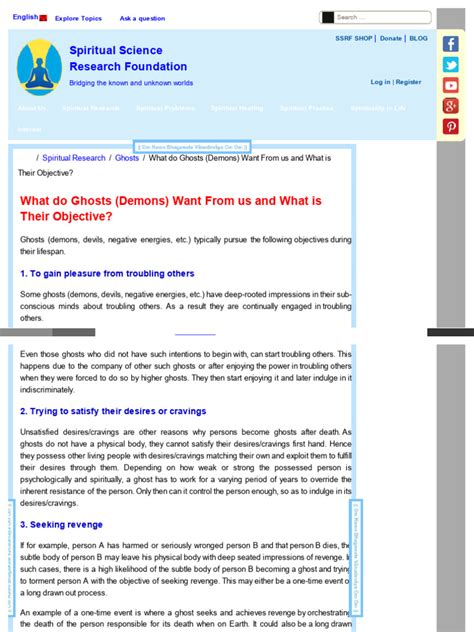 Ghost Aim Pdf Ghosts Demons