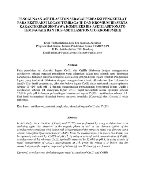 Artikel Cu Acac 2 Dan Cr Acac 3 Pdf