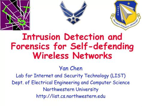 Ppt Intrusion Detection And Forensics For Self Defending Wireless Networks Powerpoint