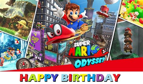 Super Mario Odyssey Edible Cake Topper Cake Stuff To Go