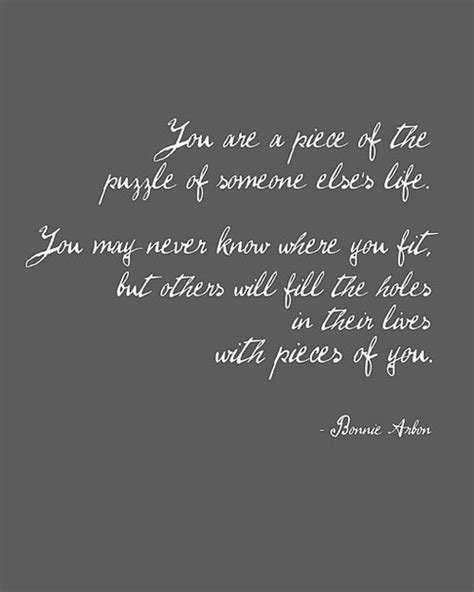 Puzzle Piece Quotes About Life Quotesgram