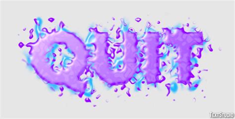 Quit Text Effect And Logo Design Word