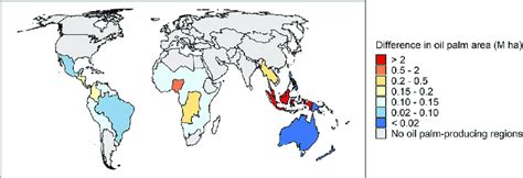 Spatial Overview Of The Zdcs Induced Difference In Oil Palm Area Download Scientific Diagram