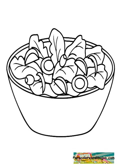 Dibujo De Ensalada Para Colorear Colorear Dibujos The Best