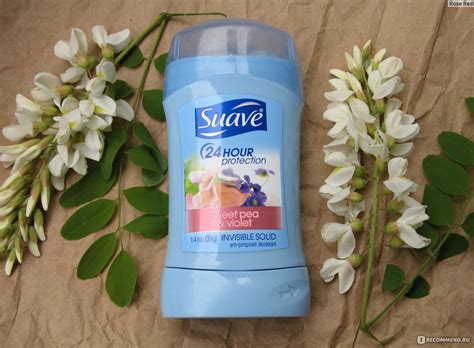 Дезодорант-антиперспирант Suave Sweet Pea & Violet Invisible Solid ...