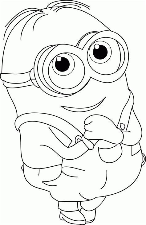 Free Minions Coloring Pages Bob Download Free Minions Coloring Pages