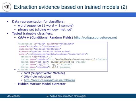 Ppt Information Extraction Based On Extraction Ontologies Design