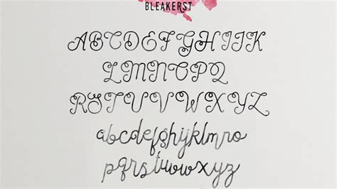 Bleakerst Script Font Fontesk