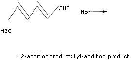 Solved Draw the addition products formed when one equivalent | Chegg.com