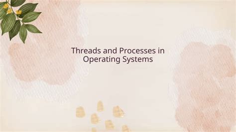 Threads And Processes In Operating Systemspptx