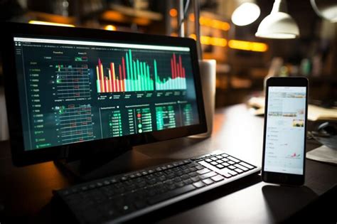 Premium Photo Monitor Displays Analytics Digital Data Visualization Information Insights