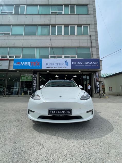 테슬라 썬팅은 역시 용인 예예모터스에서 모델y 틴팅 시공기 네이버 블로그