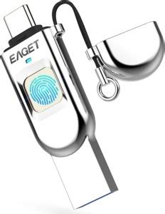 EAGET FU68 32GB USB3 0 Type C Fingerprint Encrypted Flash Drive U Disk