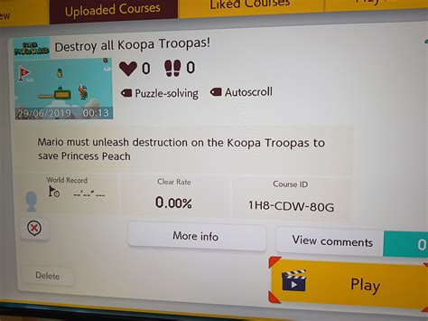 Autoscroll Stage I Created Where You Have To Kill 13 Koopa Troopas Before The Finnish Line R
