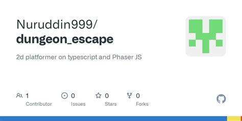 Github Nuruddin Dungeon Escape D Platformer On Typescript And