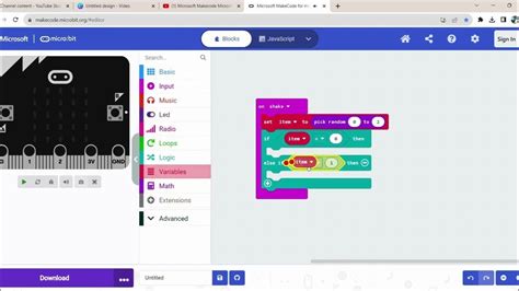 Microsoft Makecode Microbit Project 27 Rock Paper And Scissor