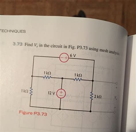 Solved Find V0 In The Circuit In Fig P373 Using Mesh