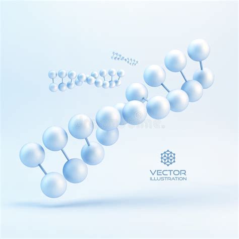 Vektorillustration Av Dna Strukturen I 3d Med Vektor Illustrationer