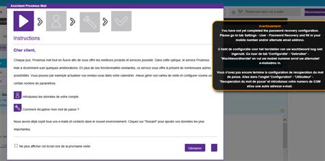 my proximus boîte mail et mot de passe changements bizarres Proximus
