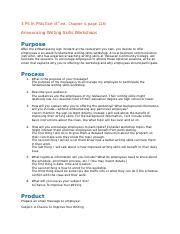 3Ps In Practice Exercises Chapter 4 Docx 3 Ps In Practice 8th Ed