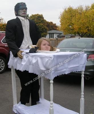 Coolest Homemade Head On Platter Optical Illusion Costume Illusion