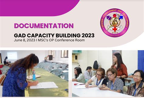 Gender And Development Capacity Building Marinduque State University