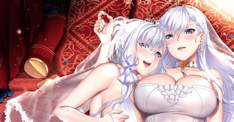 アズールレーン イラストリアスとベルファスト Derasのイラスト Pixiv