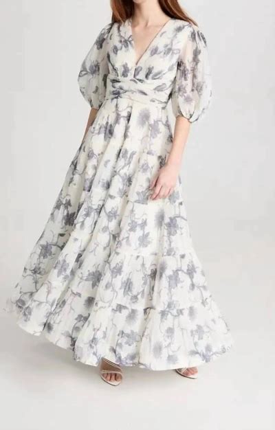 Zimmermann Keira Floral Print Midi Dress In Multi Modesens