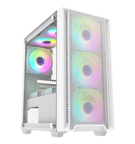 Wholesale Custom Glass Btx Plexiglass With Fan Led Mid Tower Gaming