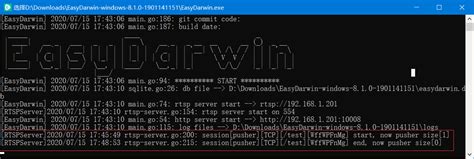ffmpeg 推流 easydarwin 转发 vlc 播放 实现 rtsp 直播 easydarwin官网 csdn博客