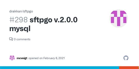Sftpgo V Mysql Issue Drakkan Sftpgo GitHub