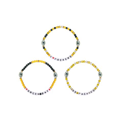 Packers 3 Pack Bracelets Pro Football Hall Of Fame