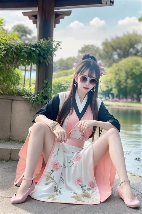 不愧是汉服，连我这种抠脚大汉穿起来都那么好看yoly莜莉 站酷zcool