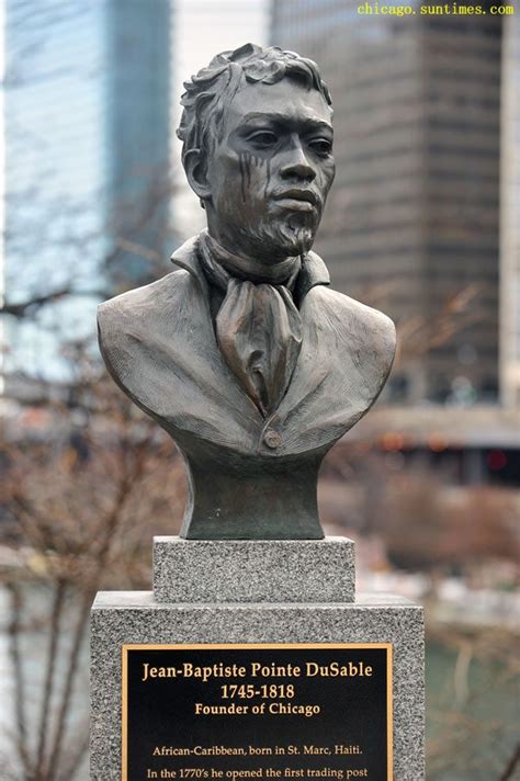 Bronze Statue Of Jean Baptiste Pointe Dusable In Chicago Hit By Vandalism