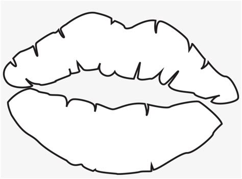 Printable Lips Template Outline Kiss Lips Coloring Page Free