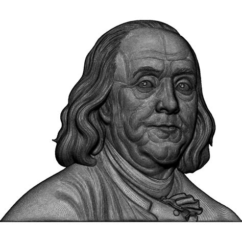 Benjamin Franklin Bas Relief For Cnc 3d Model 59 Max Obj Stl Free3d