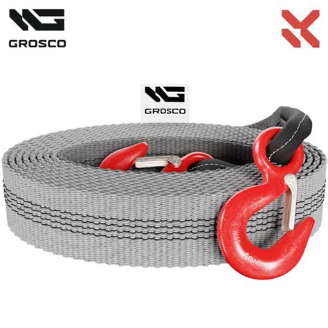 Характеристики Буксировочный трос 24т / 7м крюк/крюк GROSCO. Для ...