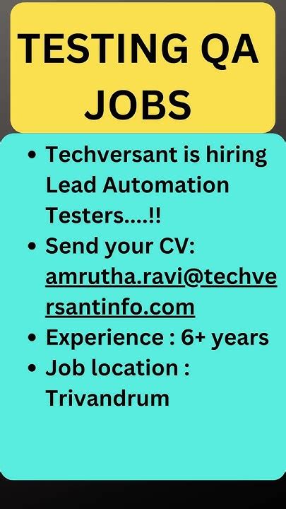 Testing Jobs Automationtestingjobs Qajobs Javainterview Youtube