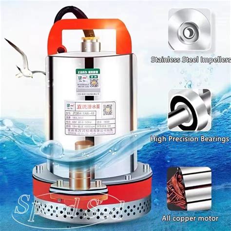 12V Deep Well Pumping Pump DC Submersible Stainless Steel Pump ...