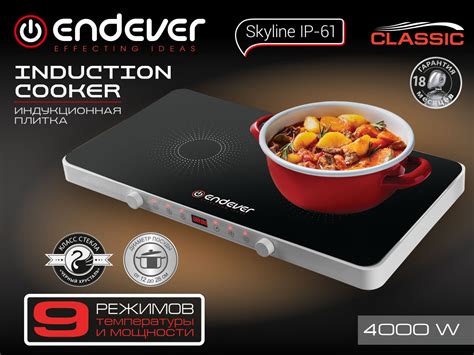 Индукционная плита ENDEVER Skyline IP-61 - Интернет-магазин ENDEVER
