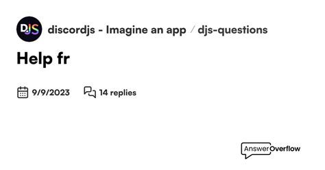 help fr discord js imagine an app
