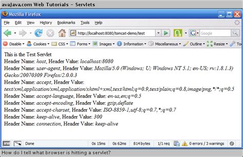 How Do I Tell What Browser Is Hitting A Servlet Web Tutorials