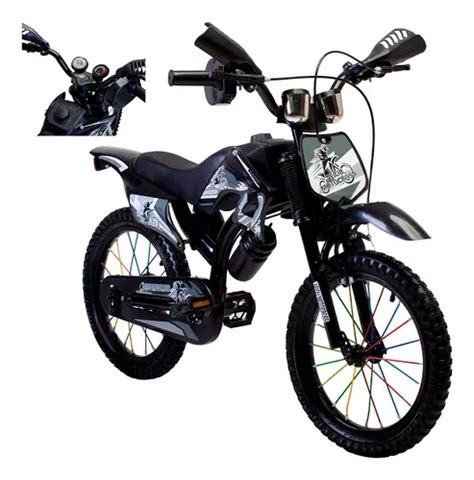 Aeiou Bicicleta Para Niños Moto Cross Rodado 20 Envío Gratis