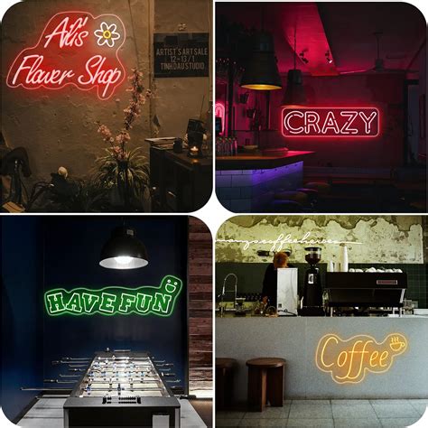 DUOTTS Letreros de neón personalizados decoración de pared